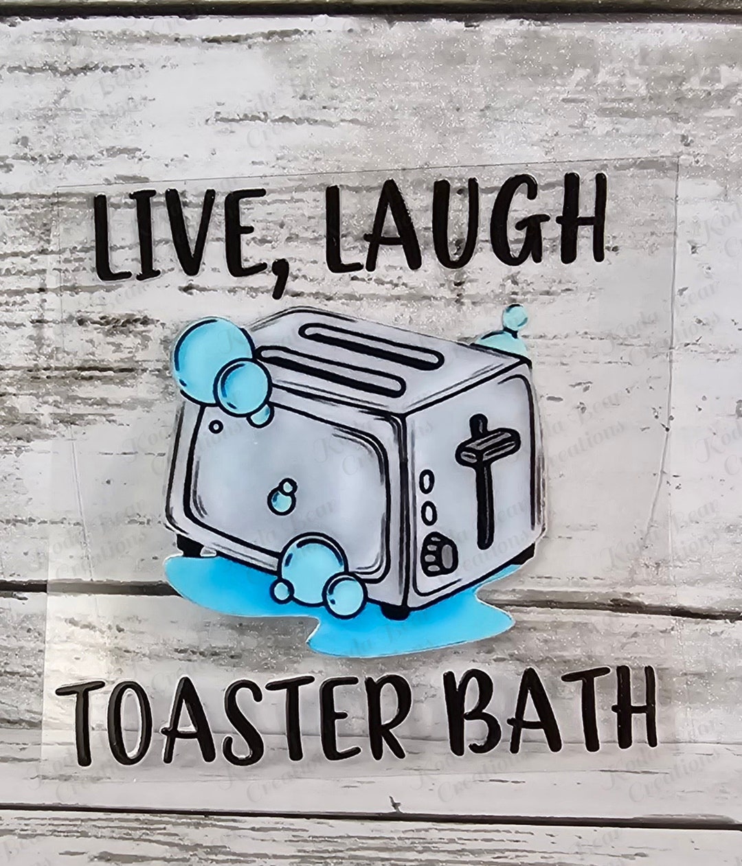 Toaster Bath UV DTF Decal - Etsy