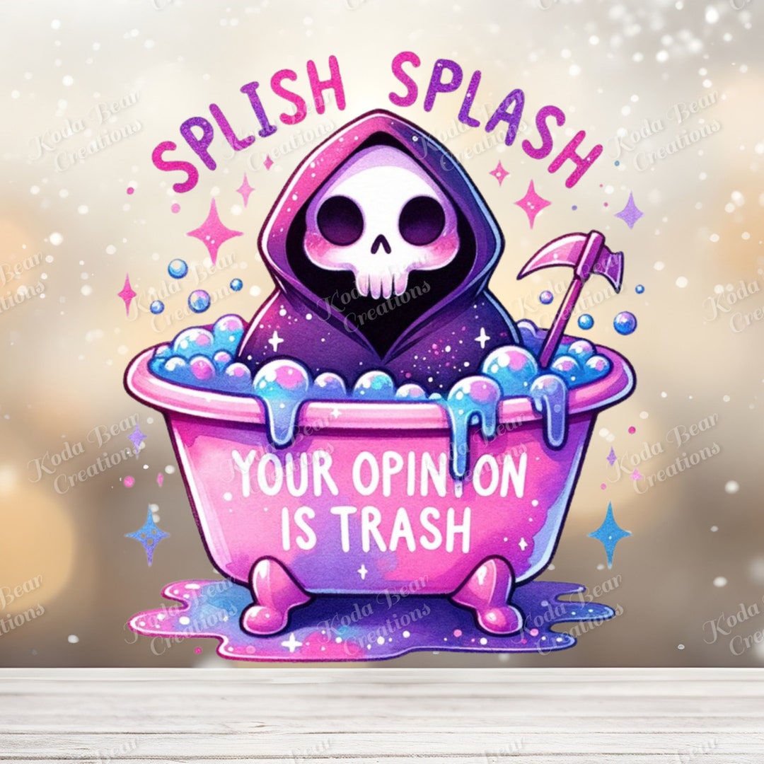 Splish Splash UV DTF Decal - Etsy