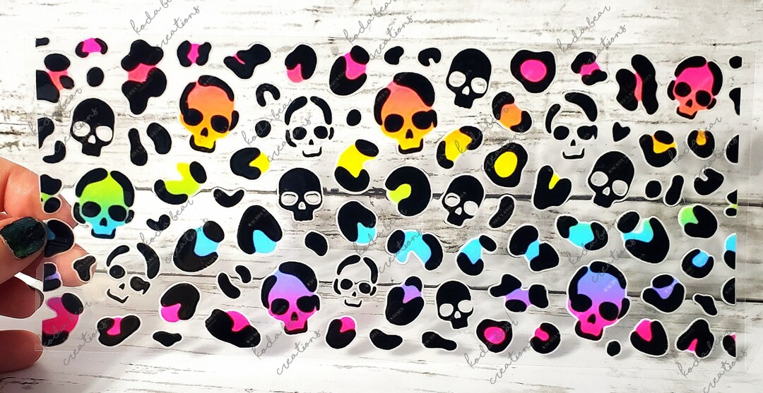 Skull Leopard Print Wrap - Etsy