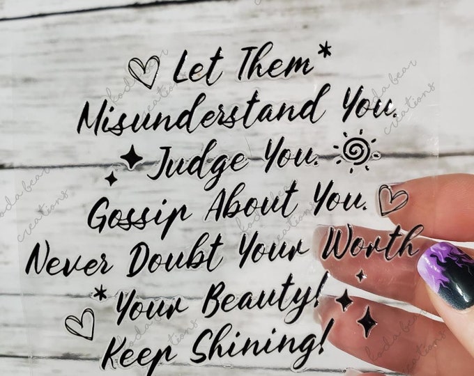 Let Them DTF Decal - Etsy