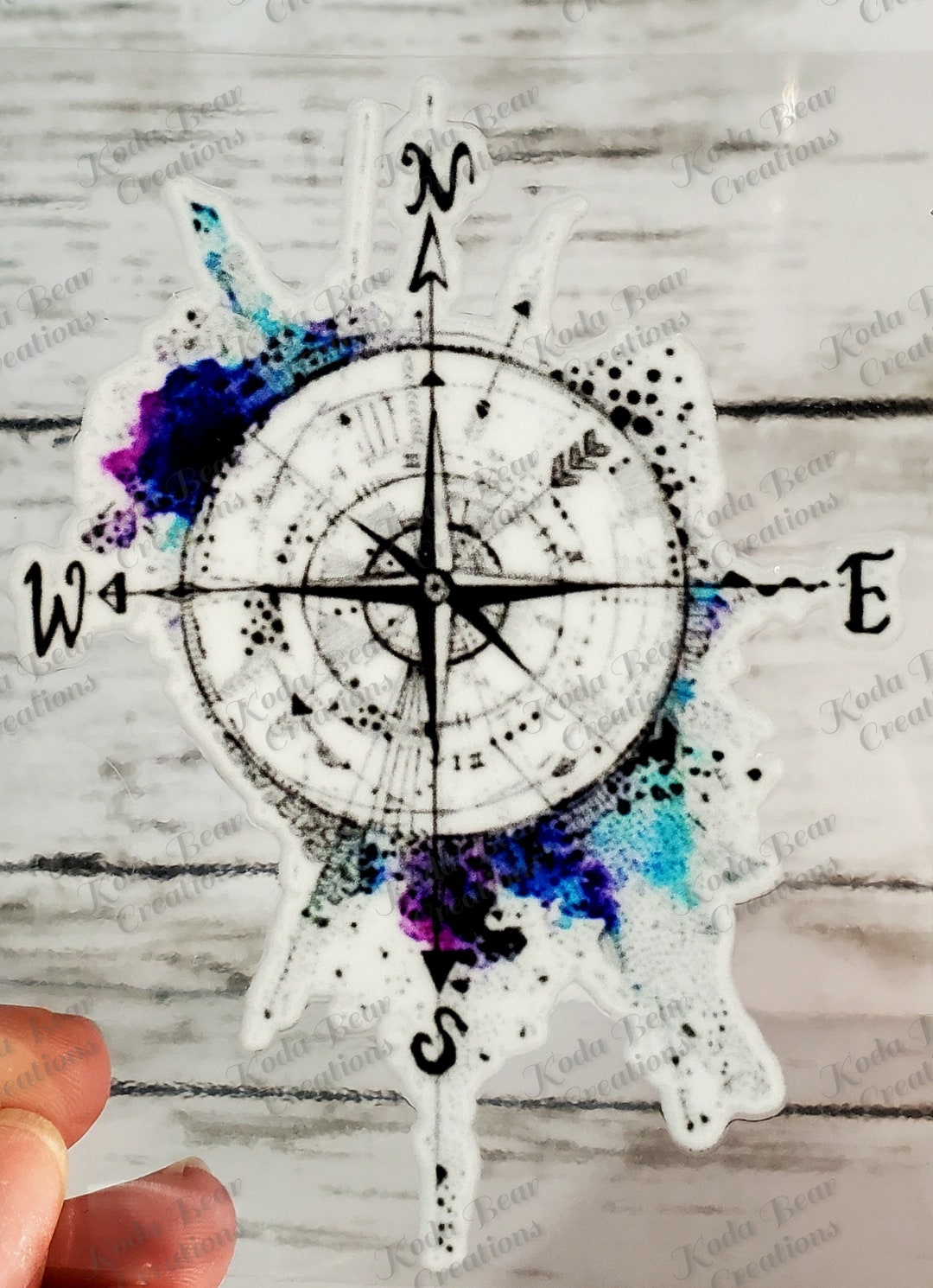 Watercolor Compass - Etsy