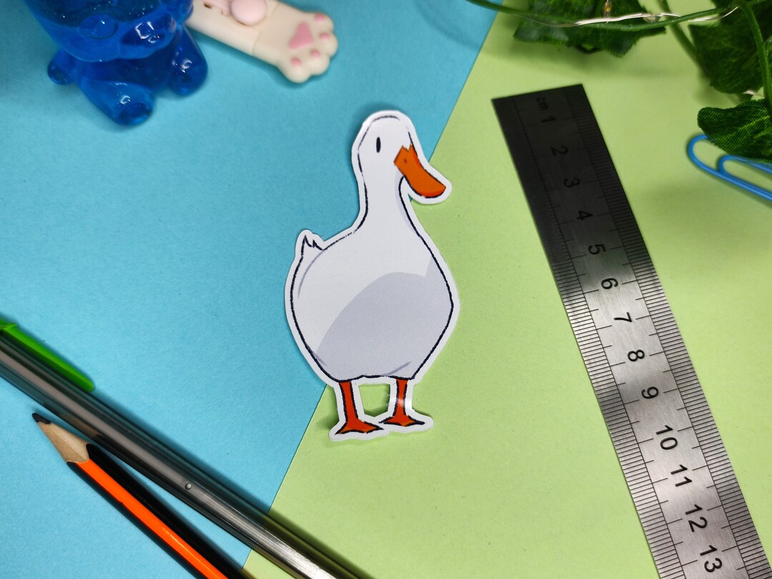 Ducky Vinyl Sticker Duck Vinyl Sticker Duck Sticker Glossy Sticker ...