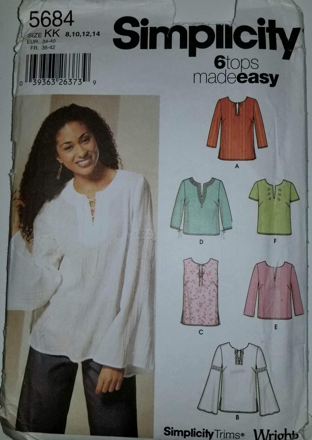 Vintage Simplicity Pattern 56846 Topps Made Easy - Etsy