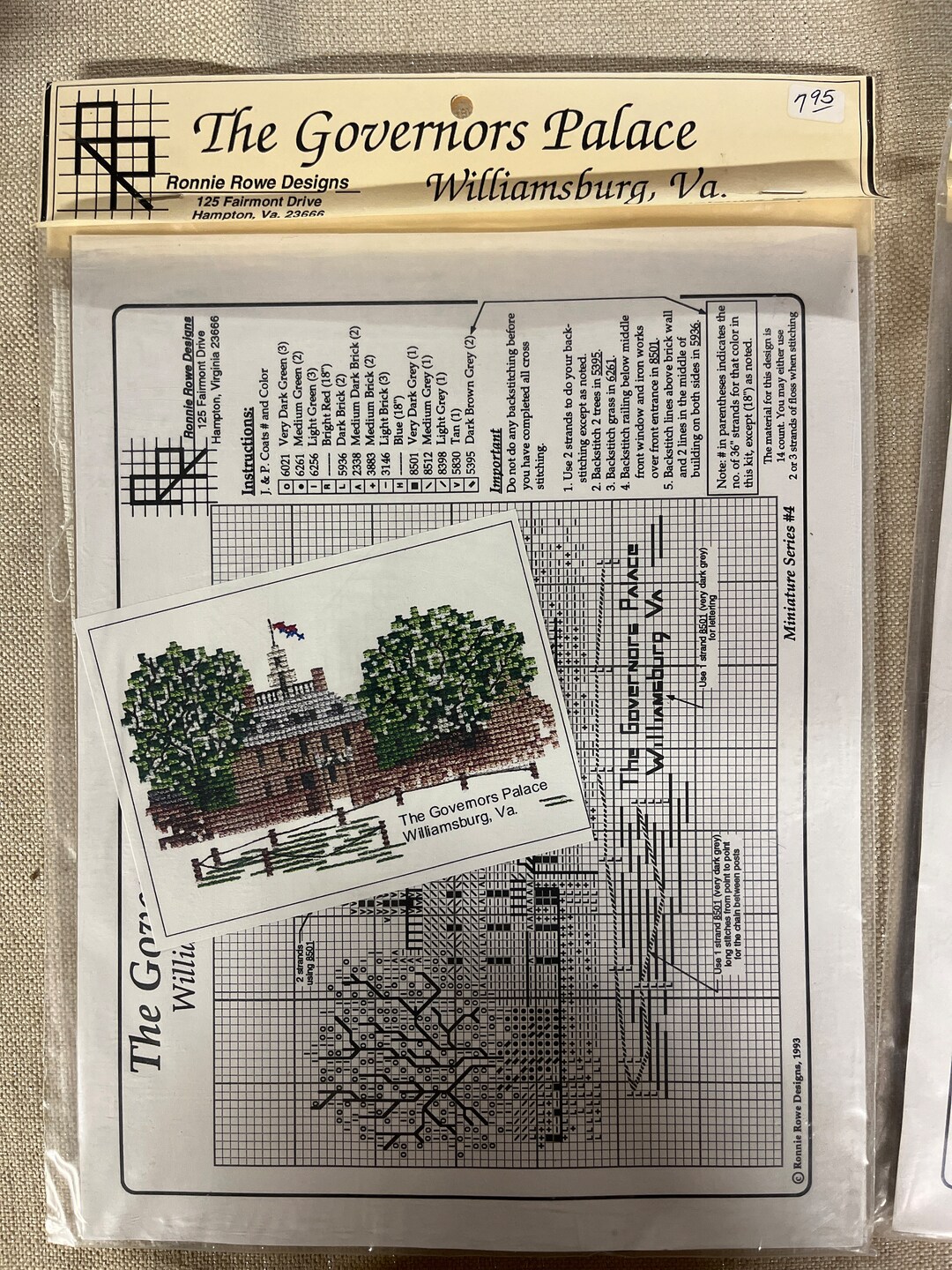 Vintage Ronnie Rowe Designs Cross Stitch Kit - Etsy