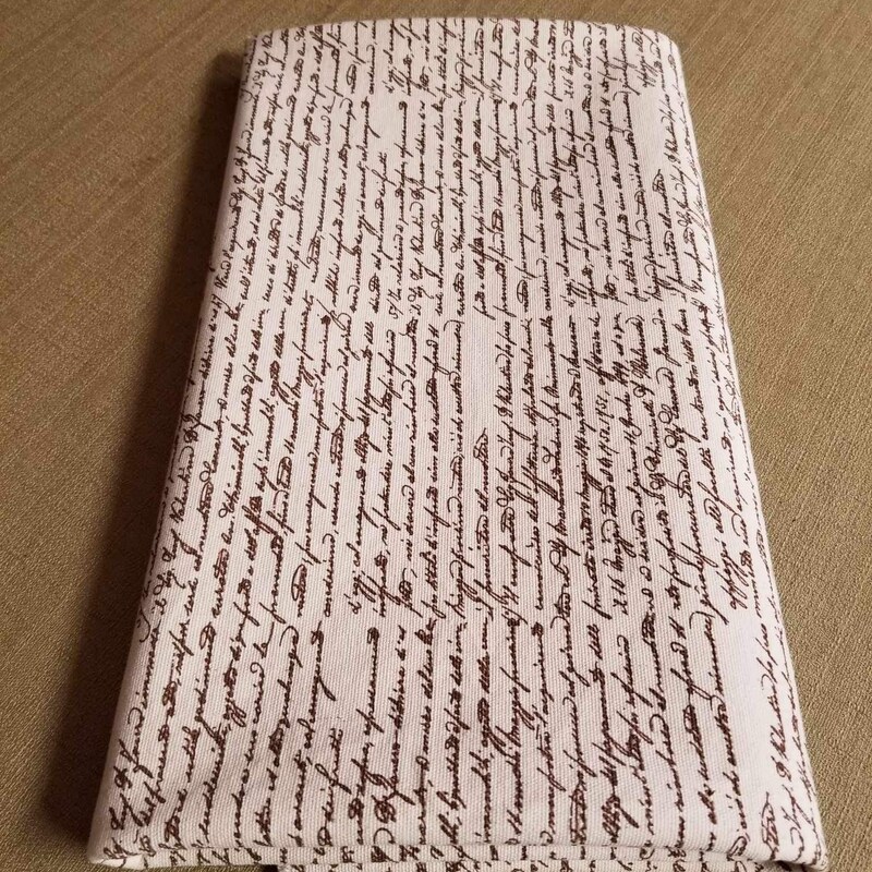 French Script Fabric - Etsy UK