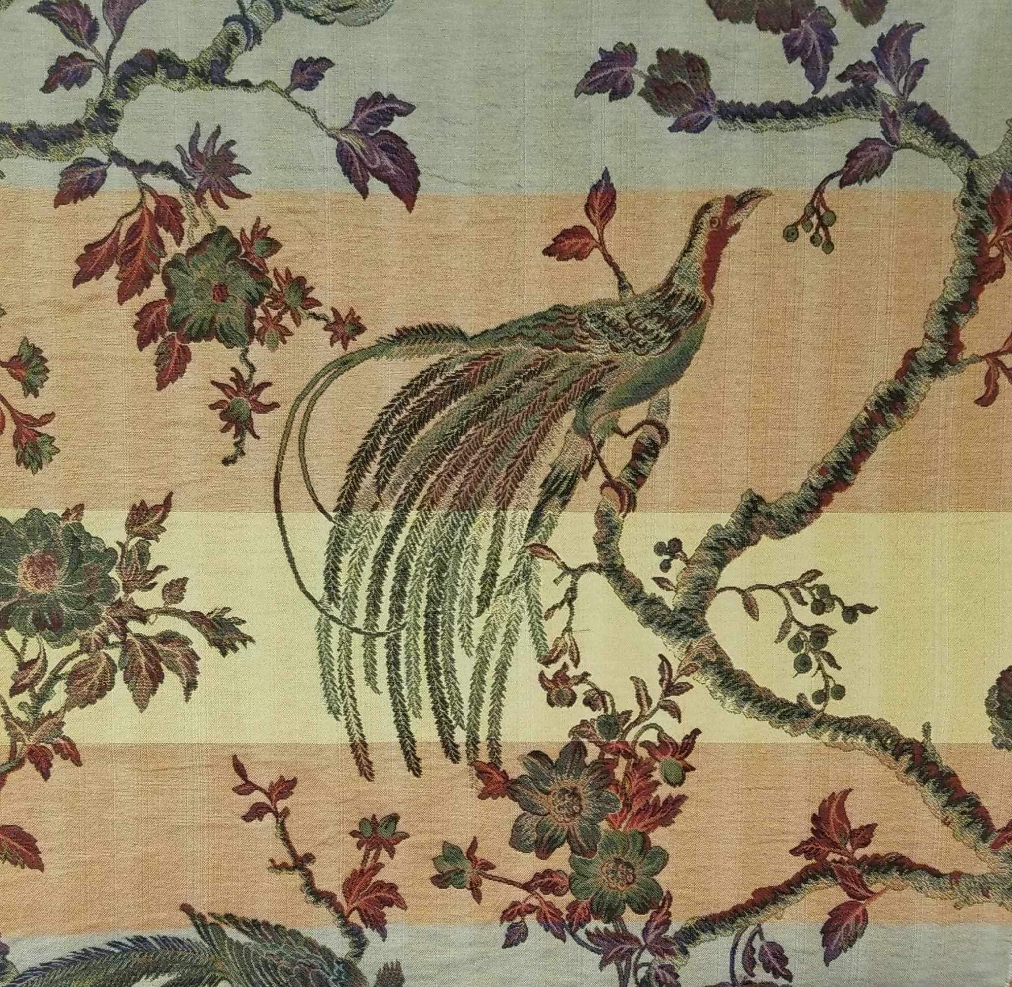 Italian Tapestry Bird of Paradise, Heavy Fabric Panel - Etsy