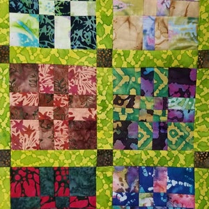Vintage Hand Made Batik Quilt Starter - Etsy