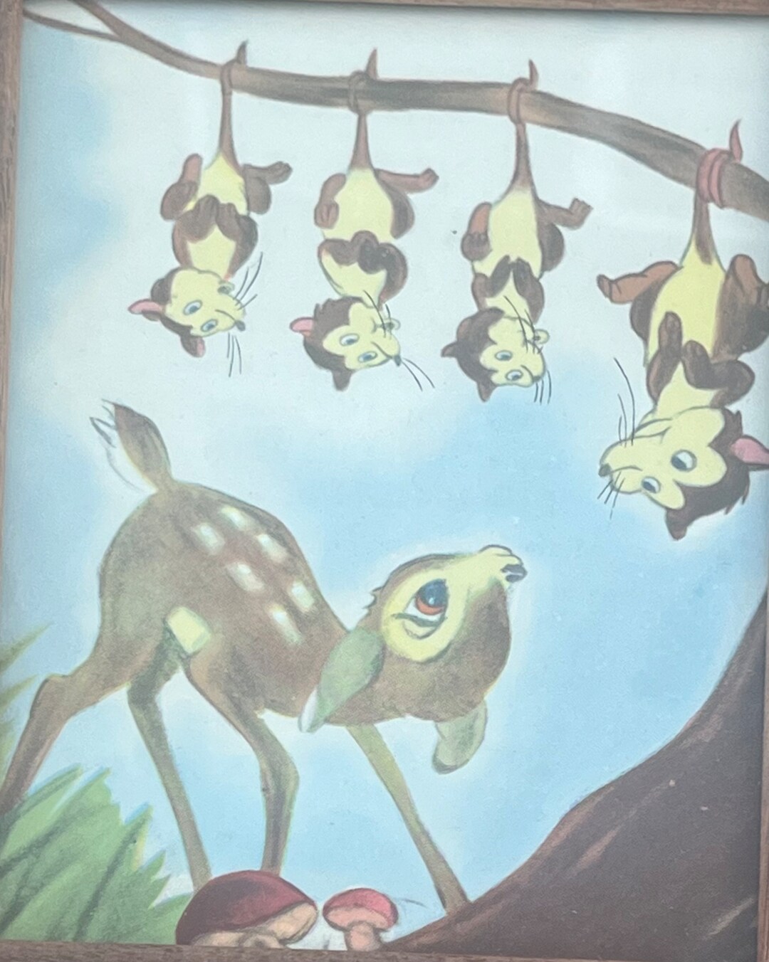 Two Vintage Pages From Walt Disney's Bambi Circa 1942 Bambi and the ...