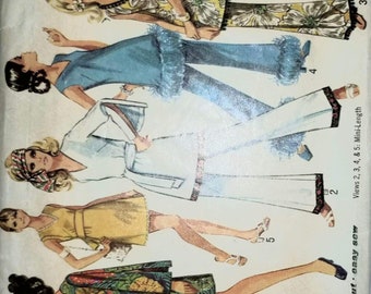 Simplicity 8234 Vintage 1969 Misses Jiffy Dress, Micro Mini-dress or ...