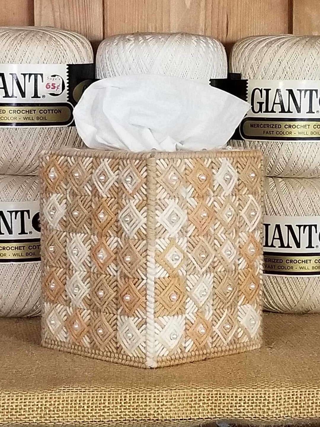 Vintage Tissue Box Cover - Etsy