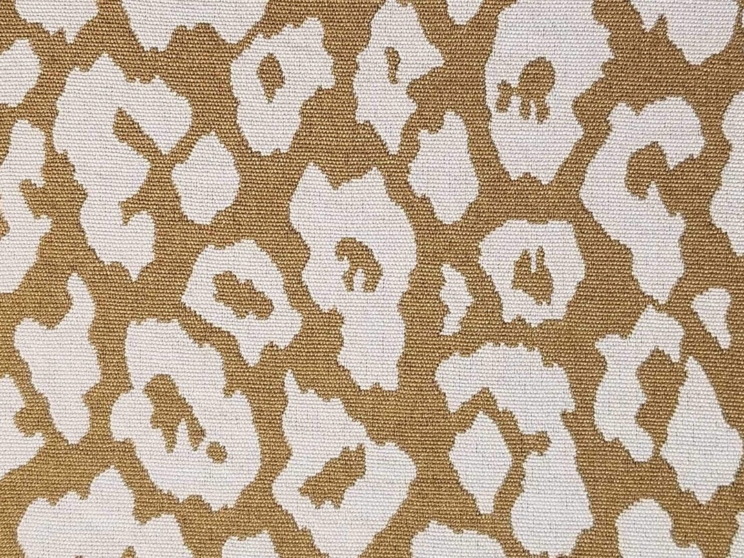 Cheetah, Print Fabric Panel in Avocado Green Browns and Taupe - Etsy