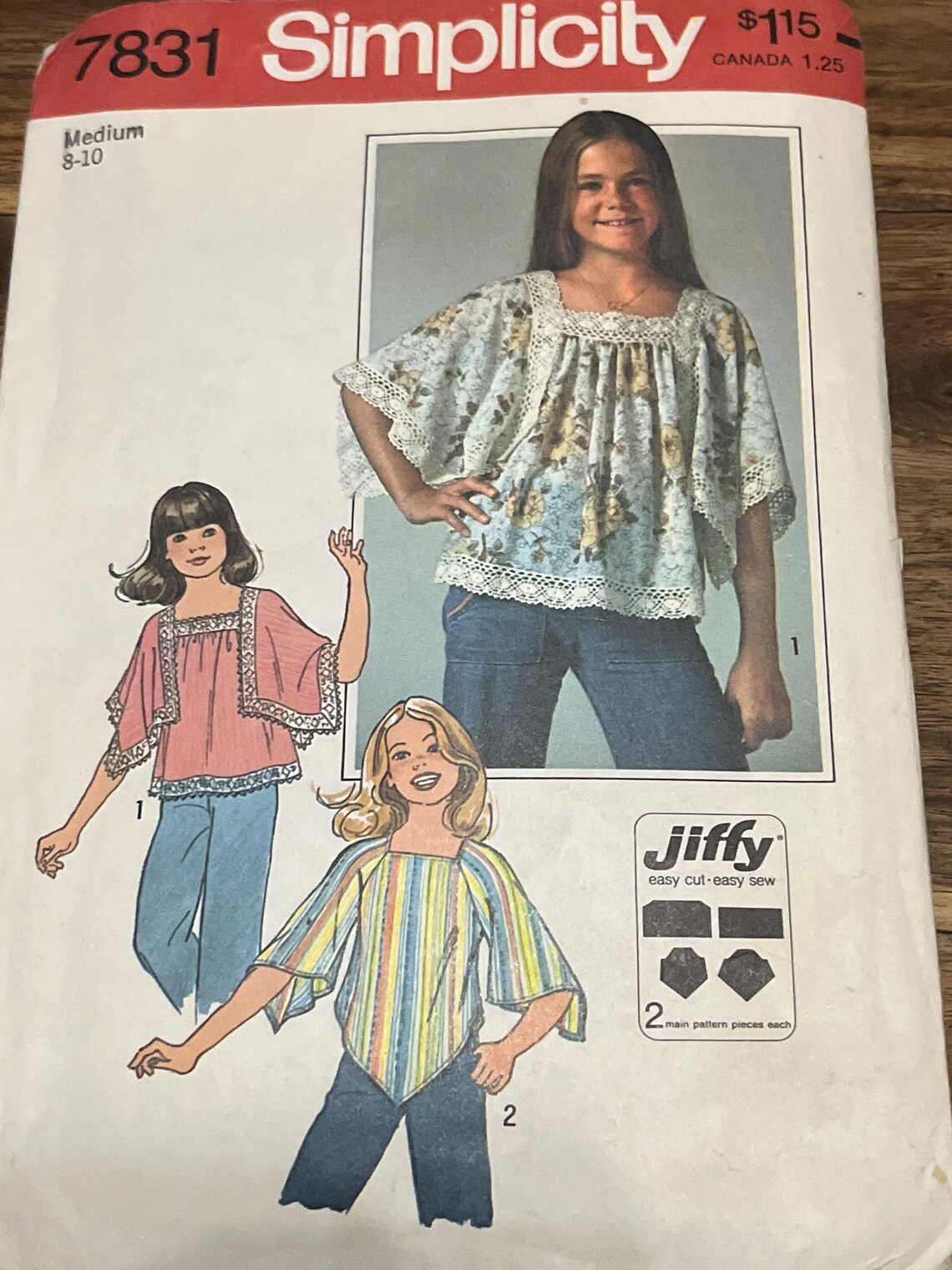 Vintage Simplicity Pattern 7831 Pattern for Girls Size 8 to 10 Pull ...