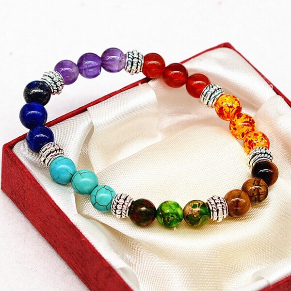 7 Chakra Bracelet - Etsy