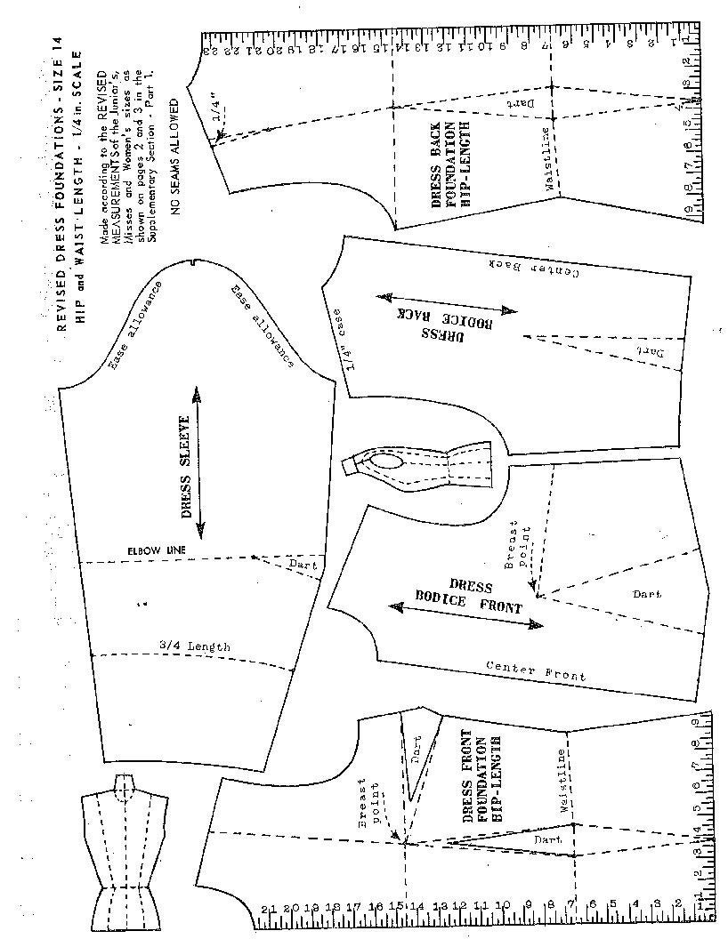 Pattern Drafting and Grading, Dressmaking, Fitting and Pattern ...