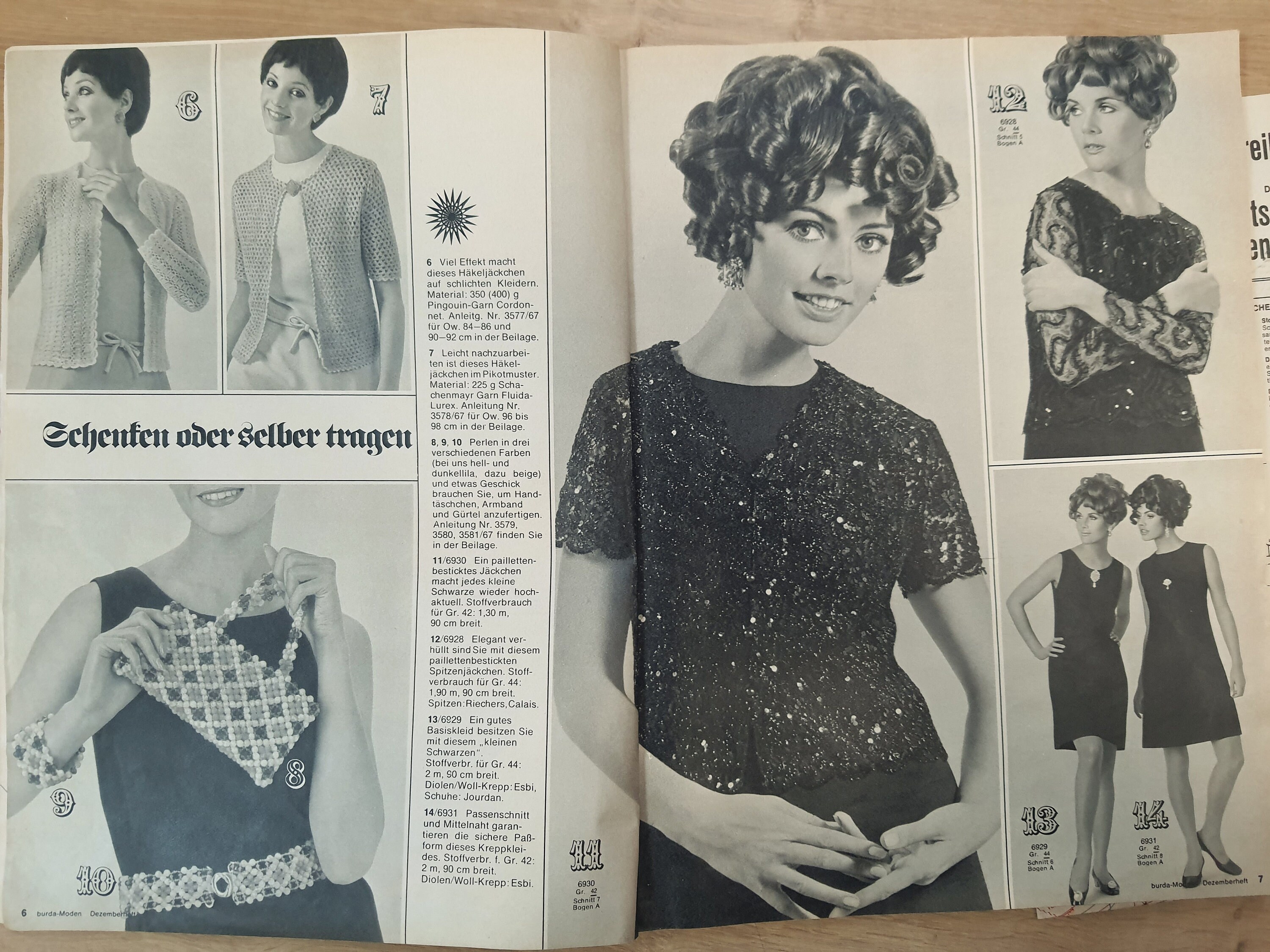 12/1967 Burda Moden , Burda 1960s, Vintage Sewing Patterns, Vintage Burda Fashion, 1960s Sewing ...