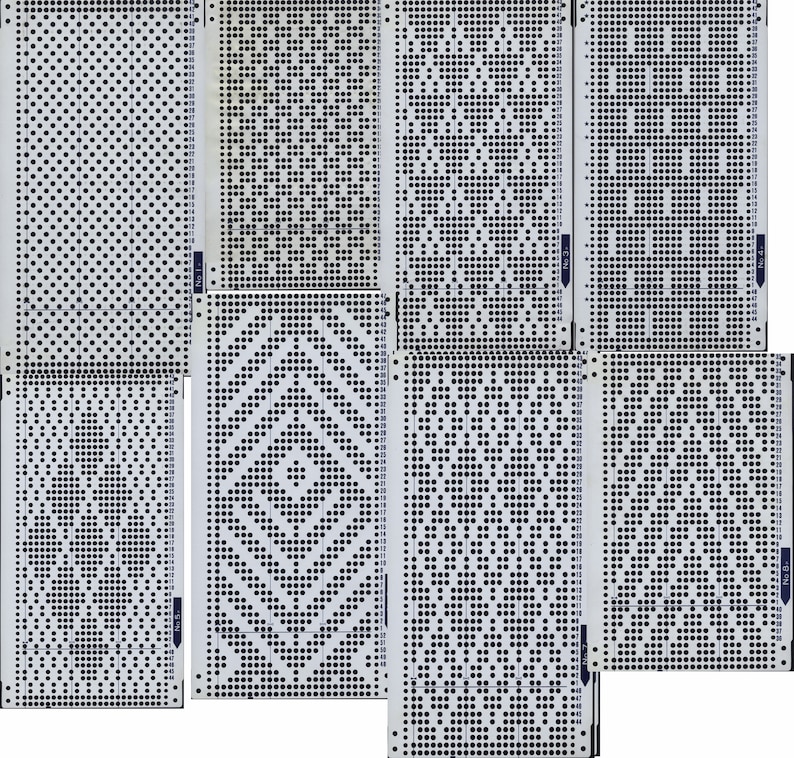 15 Brother Knitting Machine Punch Card Patterns (PDF Download) - Etsy ...