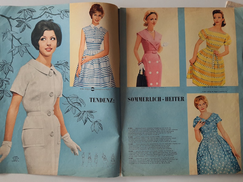 7/1960 Schwabe Der Neuer Schnitt , Vintage Fashion Magazine 1960s ...