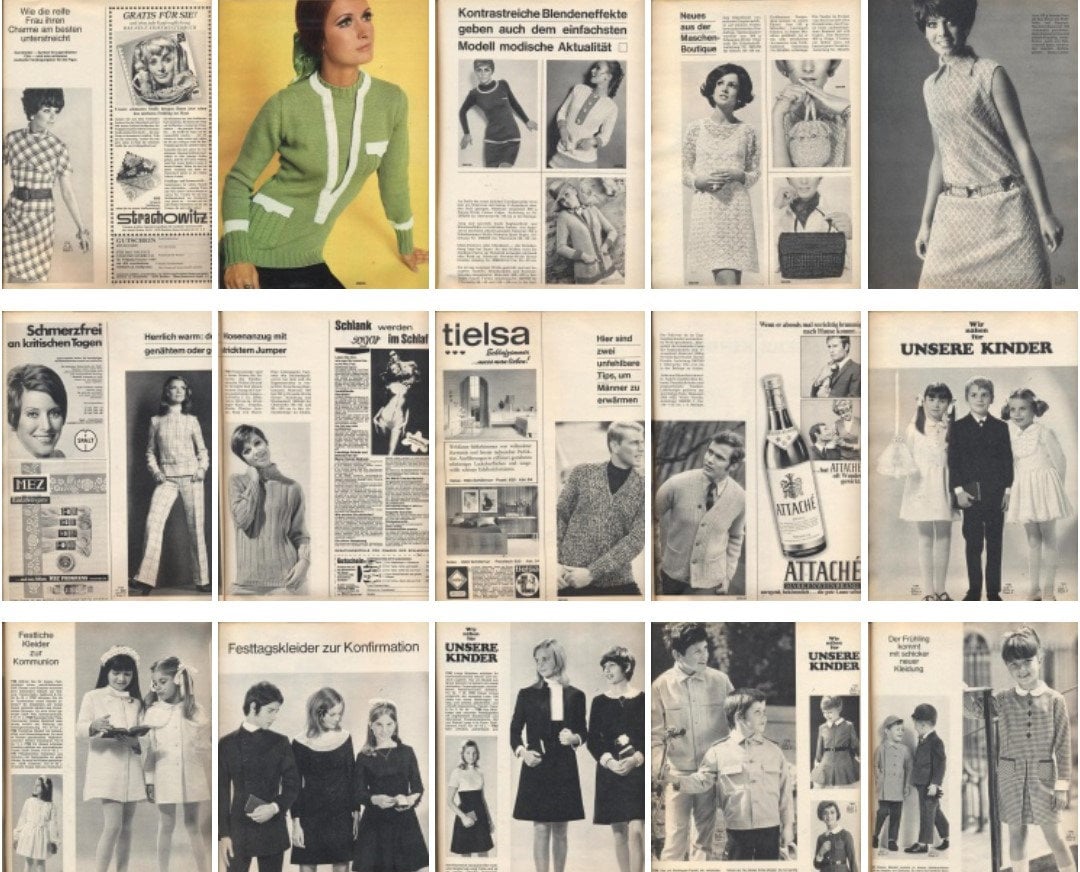 1/1969 Burda Moden Burda 1960s Vintage Sewing Patterns - Etsy