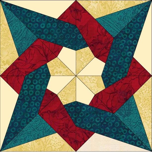 Digital Quilt Block Patterns Quilt Patterns PDF Paper Pieced Quilt ...