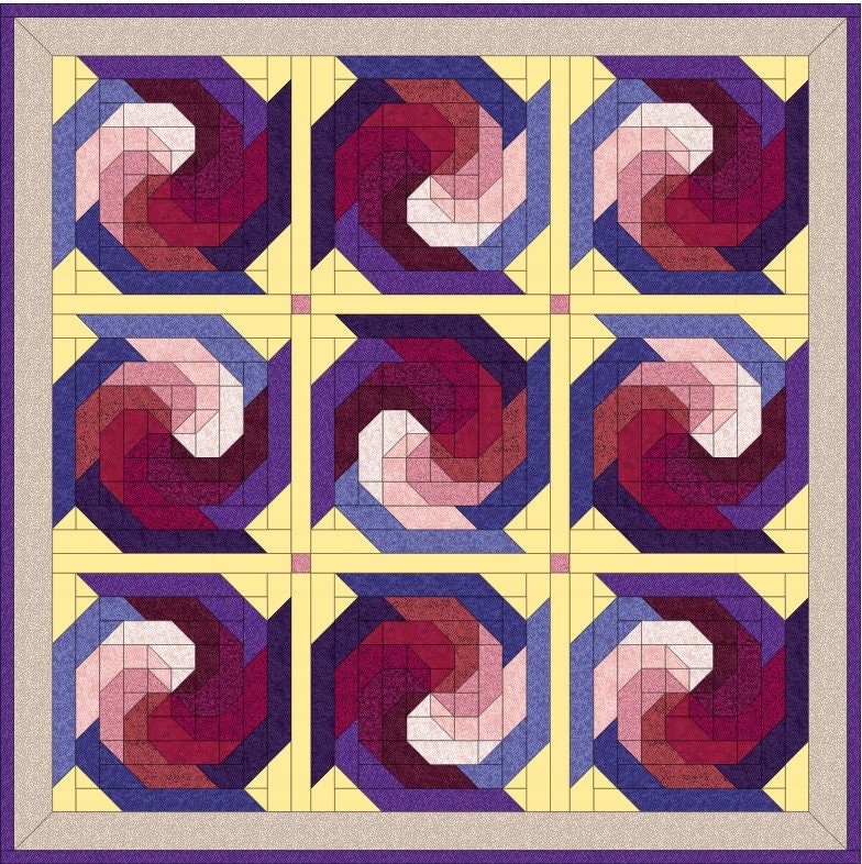 Digital Quilt Block Pattern,quilt Pattern Pdf, Paper Pieced Quilt ...
