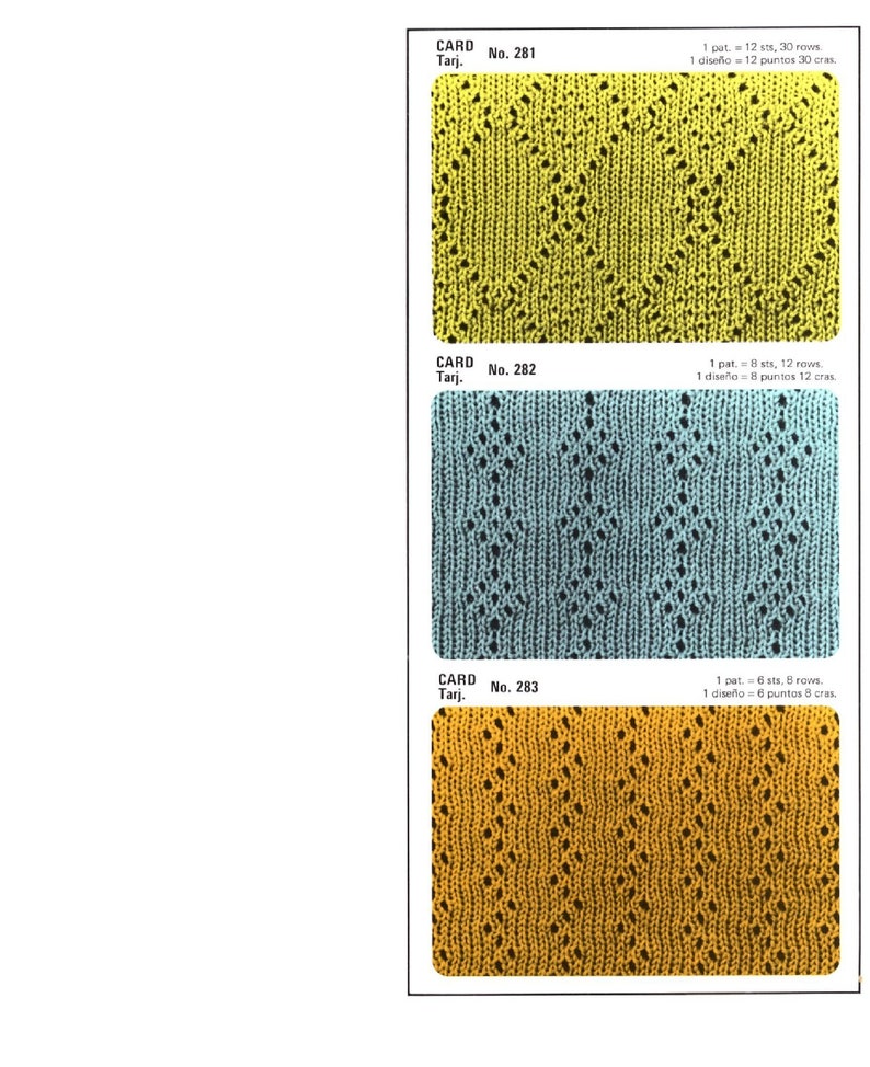 84 SILVER REED Knitting Machines Punch Cards, Machine Knitting Book ...