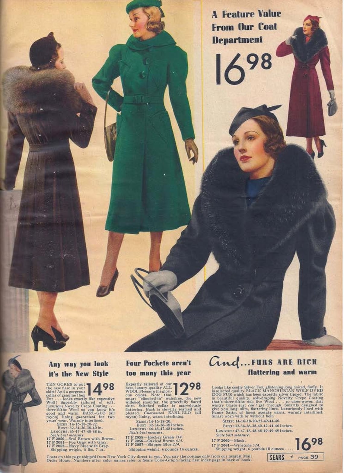 1933 Vintage Fashion Commercial Catalog , Ebook PDF Download, 111 Pages ...