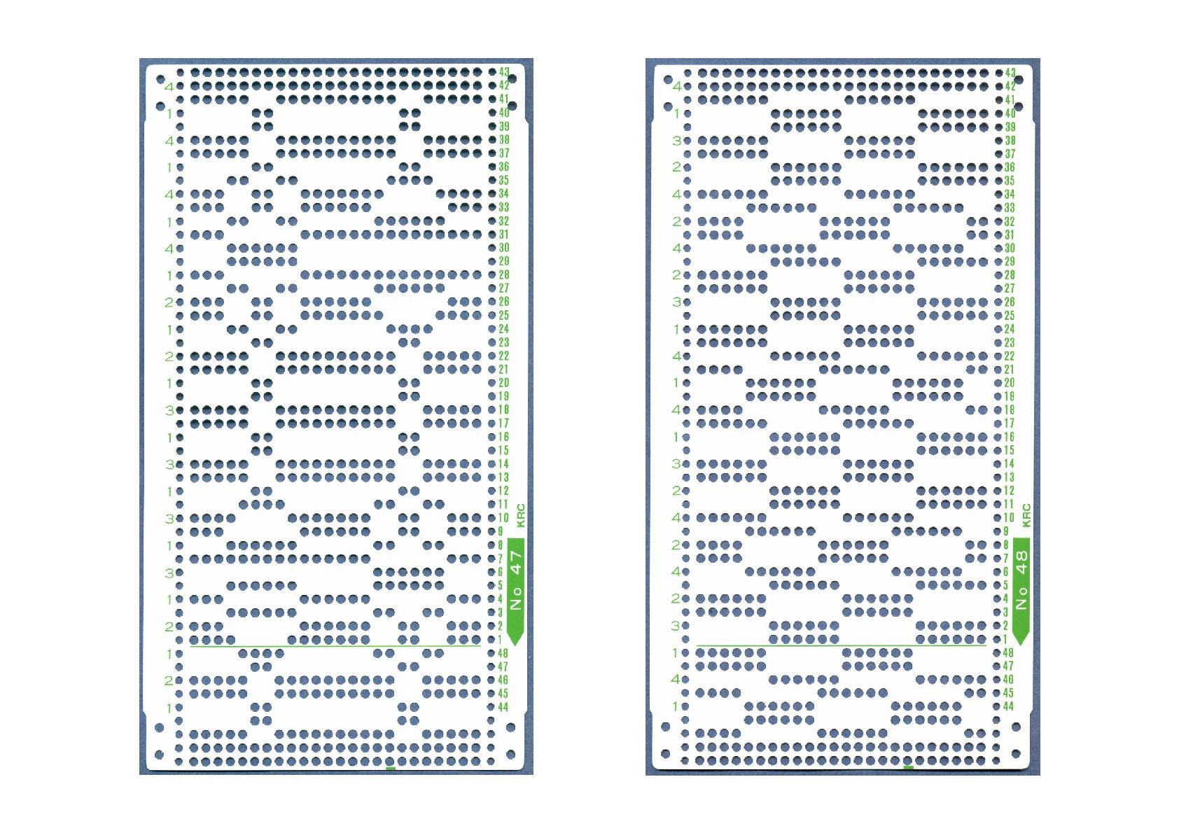 20x KHC820 KHC830 Brother Punch Cards Knitting Machine - Etsy
