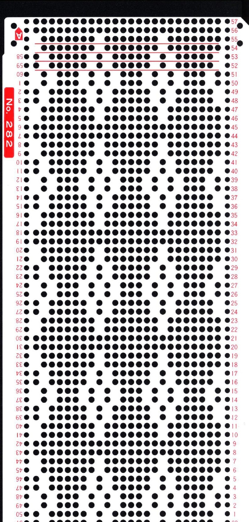 84 SILVER REED Knitting Machines Punch Cards, Machine Knitting Book ...