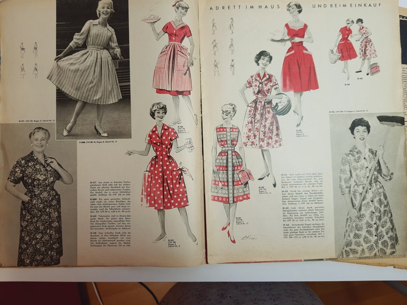 1959 Homewear, Workwear Sewing Patterns, Schwabe Der Neue Schnitt ...