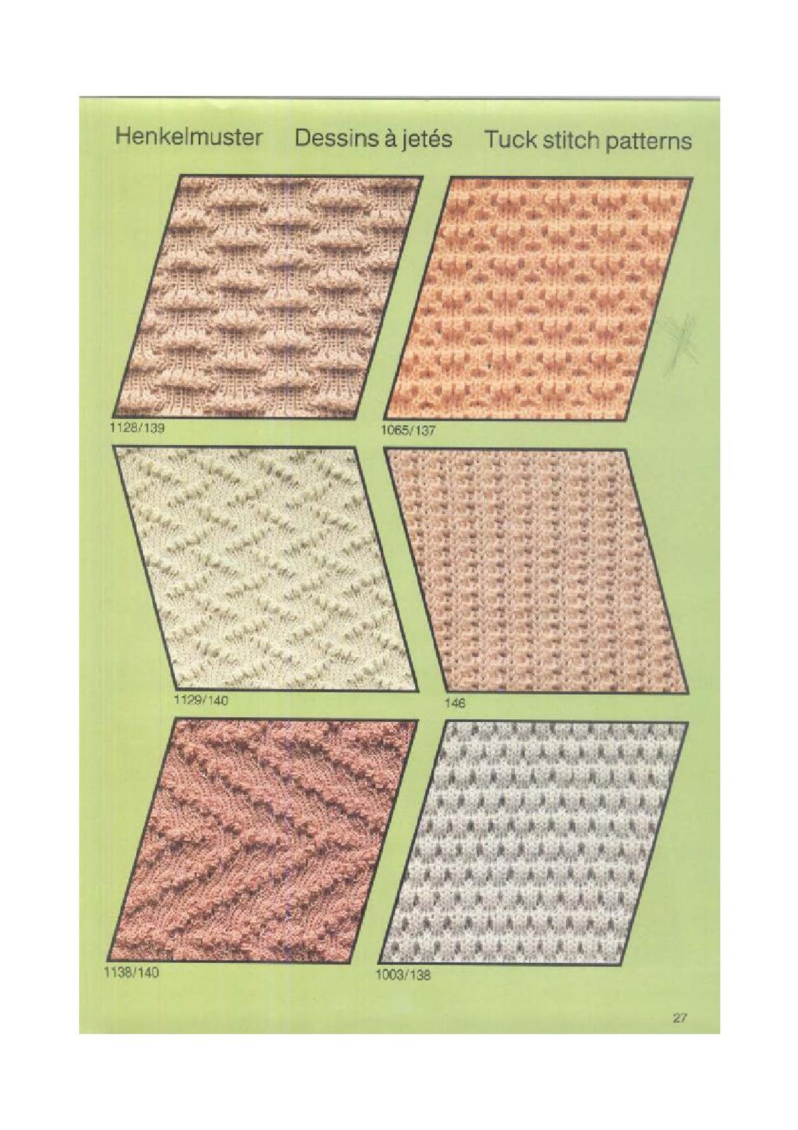 Designaknit & Passap Knitting Machine Patterns: 509 Stitches (PDF Ebook ...