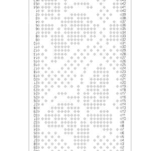 22 X LACE Punch Cards for BROTHER Knitting Machine , Punch Card ...