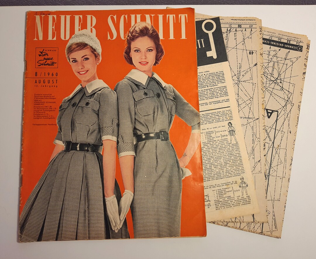 8/1960 Schwabe Der Neuer Schnitt , Vintage Fashion Magazine 1960s ...