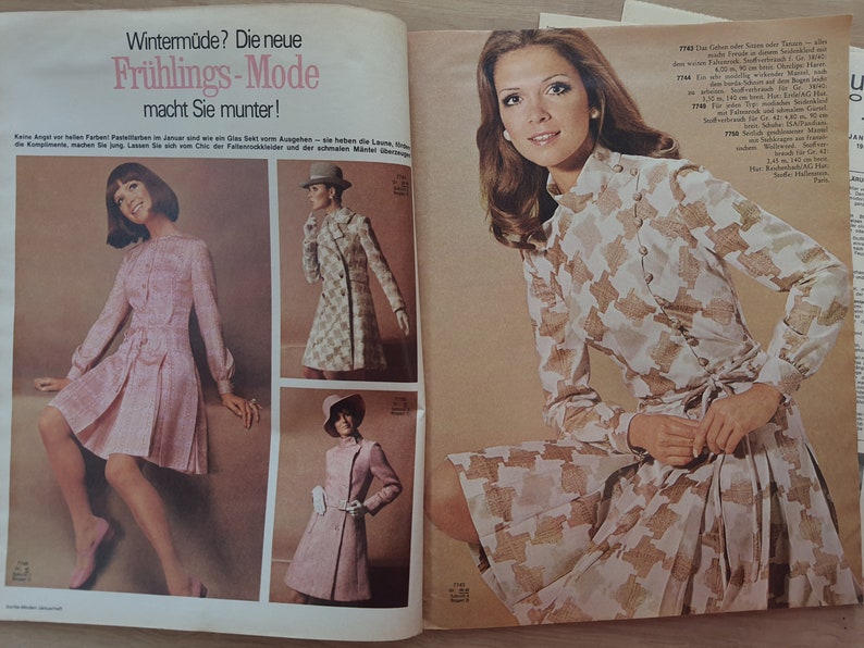 1/1969 Burda Moden Burda 1960s Vintage Sewing Patterns - Etsy