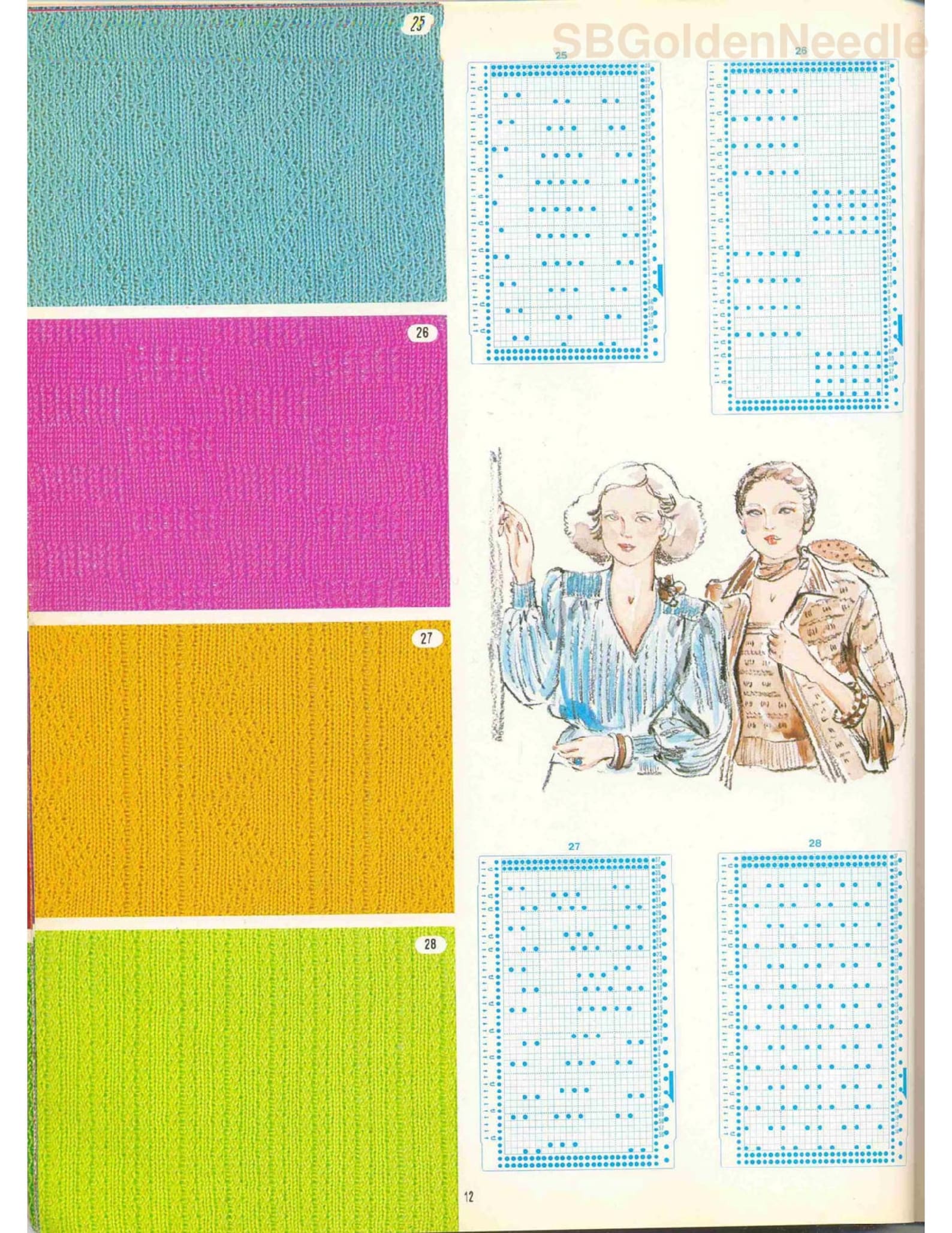 Brother Punch Cards Volume 2, Machine Knitting Book, Punchcard Patterns ...