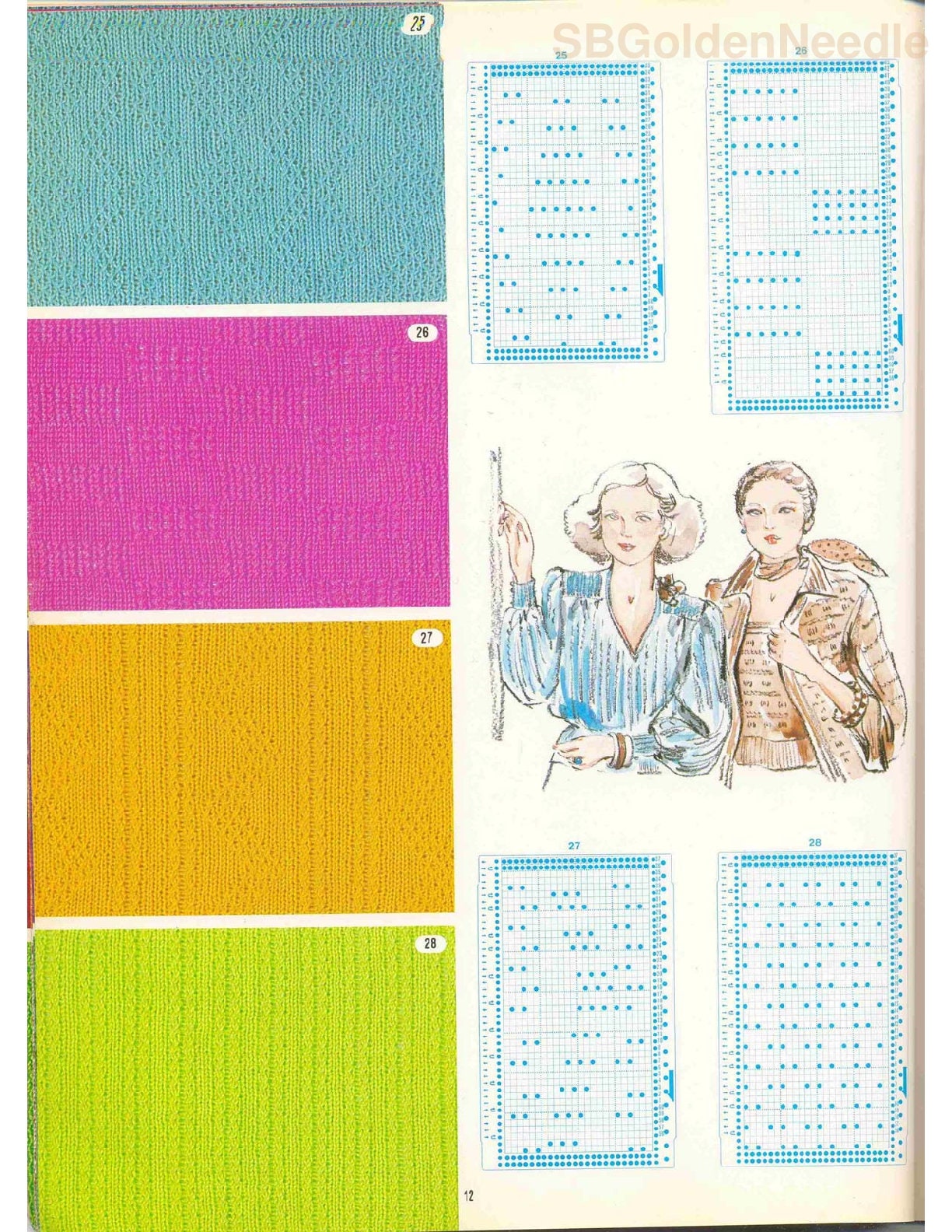Brother Punch Cards Volume 2, Machine Knitting Book, Punchcard Patterns ...