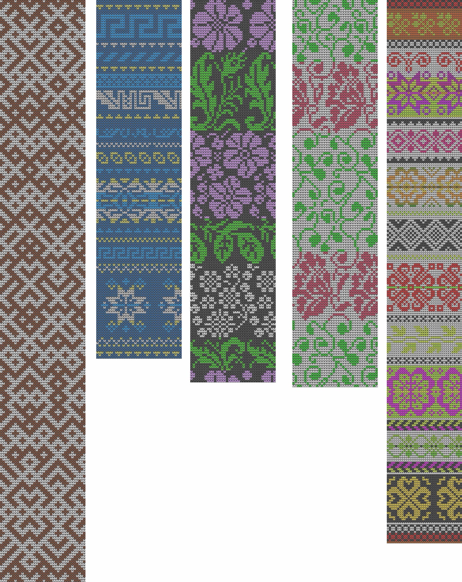 21 X Jacquard Punch Cards for Toyota Knitting Machine , Punch Card ...