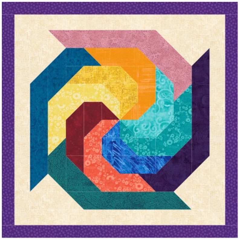 Digital Quilt Block Pattern,quilt Pattern Pdf, Paper Pieced Quilt ...