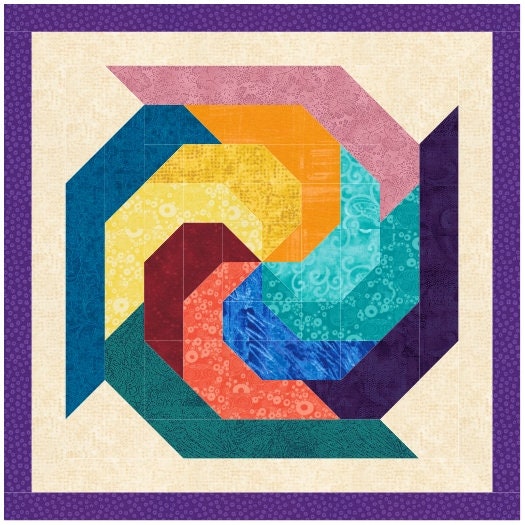 Digital Quilt Block Pattern,quilt Pattern Pdf, Paper Pieced Quilt ...