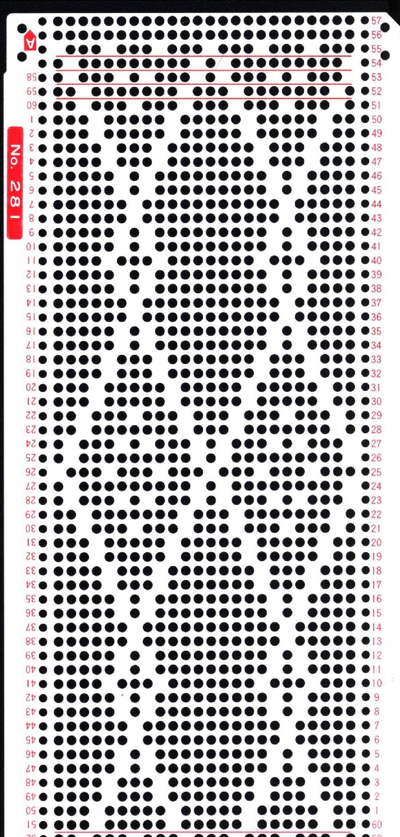 84 SILVER REED Knitting Machines Punch Cards, Machine Knitting Book ...