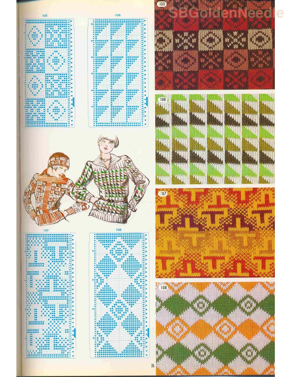 Brother Punch Cards Volume 2, Machine Knitting Book, Punchcard Patterns ...