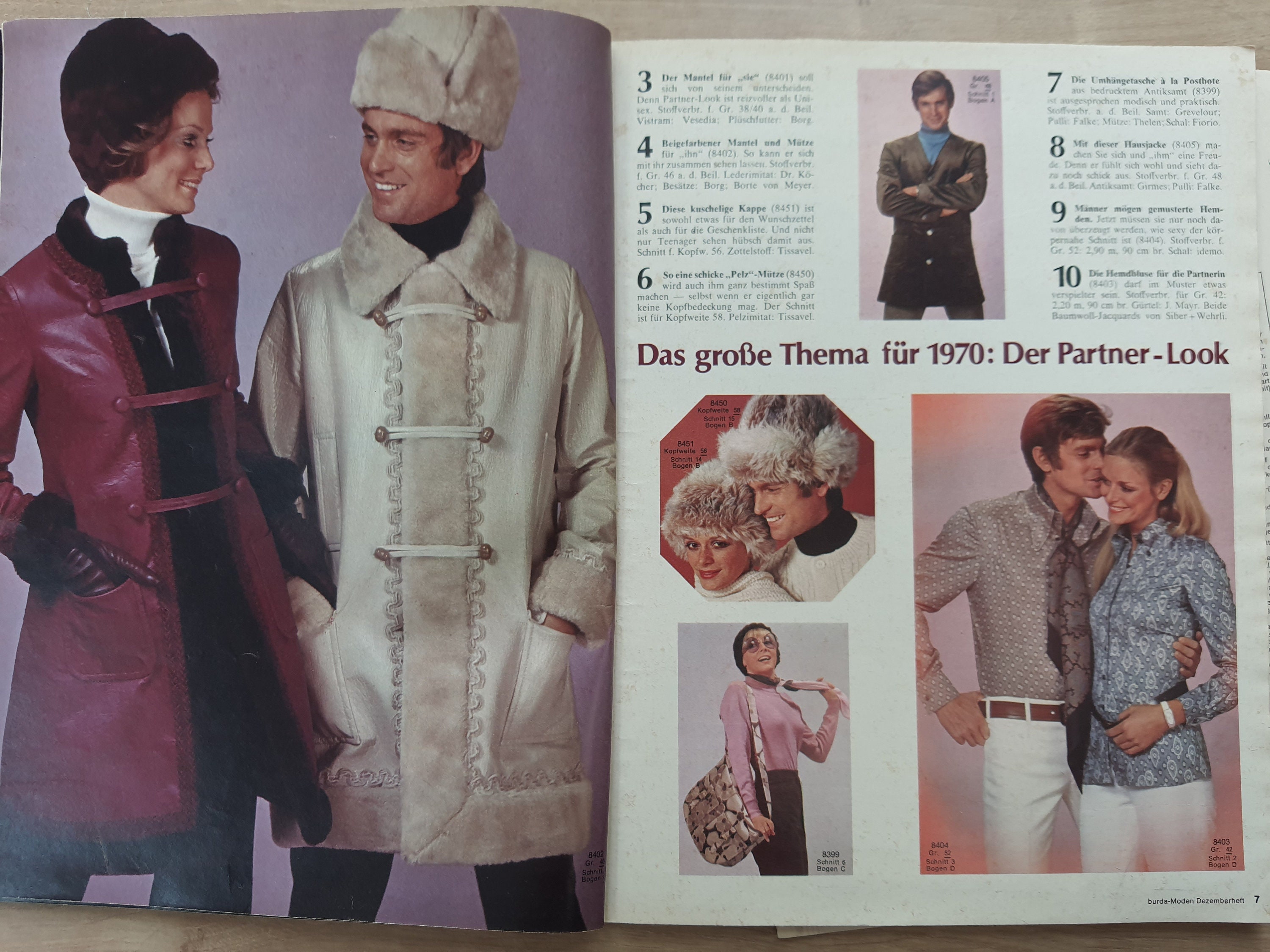 12/1969 Burda Moden , Burda 1960s, Vintage Sewing Patterns, Vintage ...