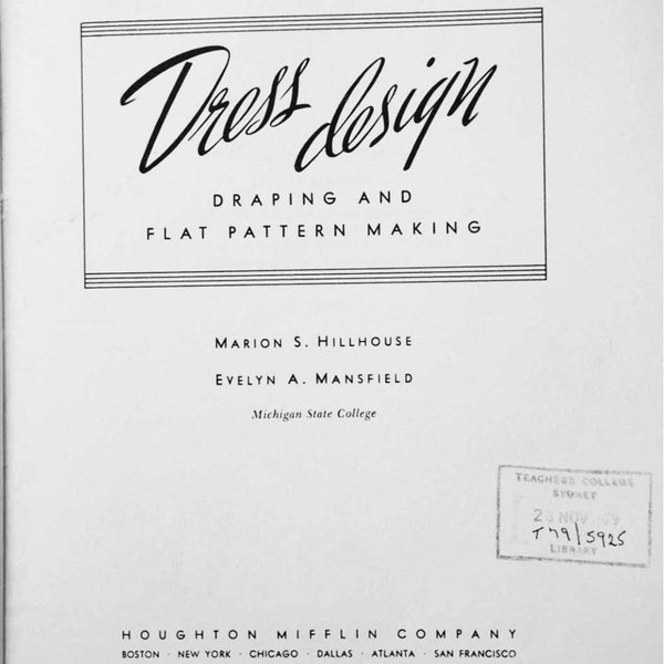 Pattern Drafting Book - Etsy