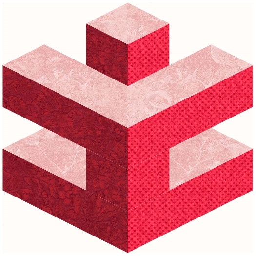 Digital Quilt Block Pattern, Quilt Patterns Modern, 3d Quilt Pattern ...