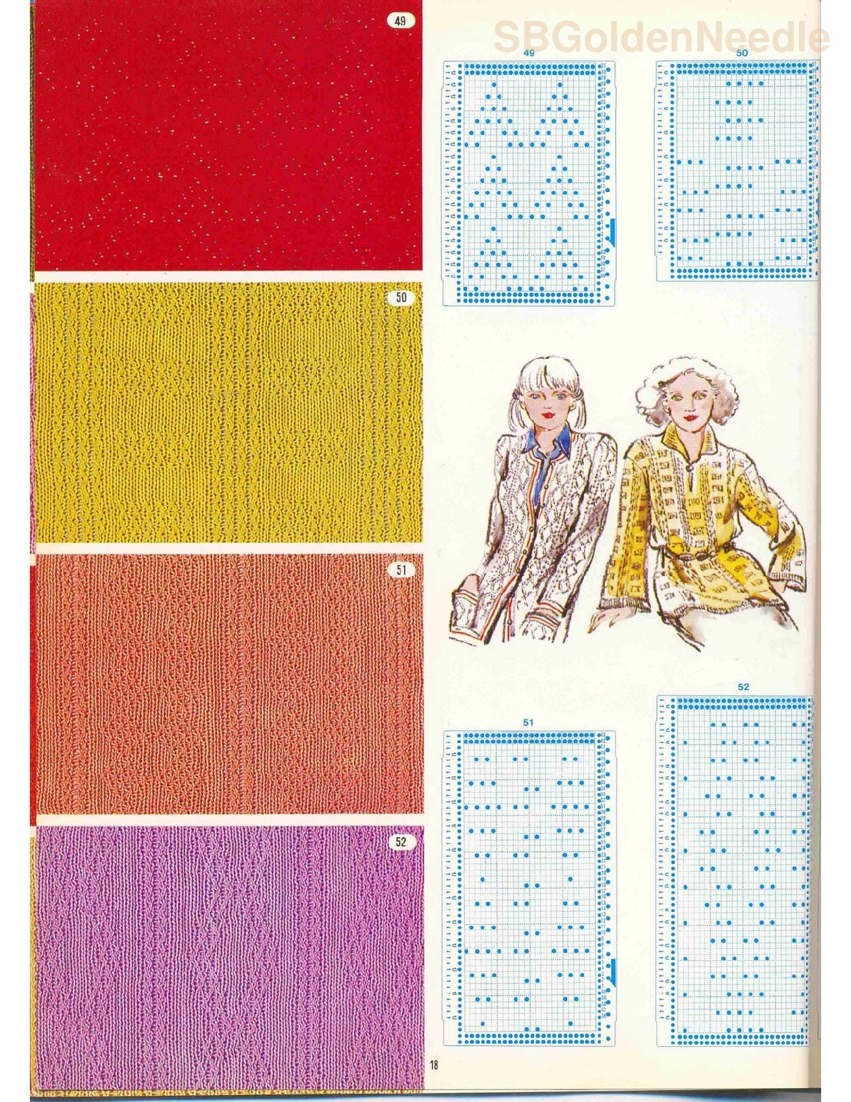 Brother Punch Cards Volume 2, Machine Knitting Book, Punchcard Patterns ...