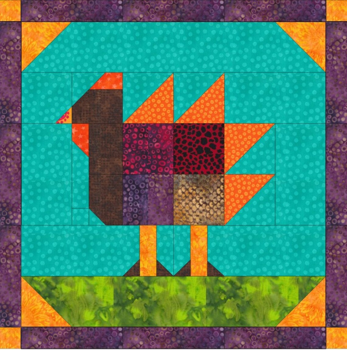 Digital Quilt Block Pattern PDF, Quilt Block Pattern, Birds Quilt ...