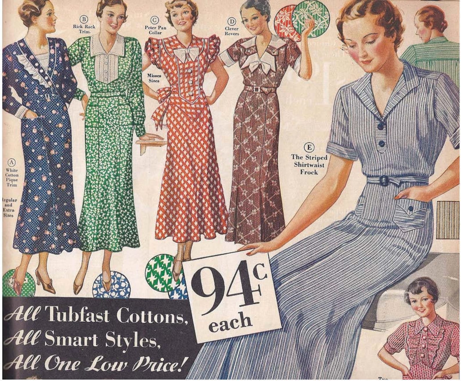 1933 Vintage Fashion Commercial Catalog , Ebook PDF Download, 111 Pages ...