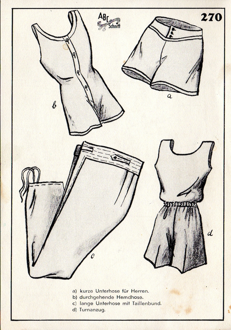 1930s ABC Schnitt System Ramsauer, 100 Sewing Patterns, Pattern ...