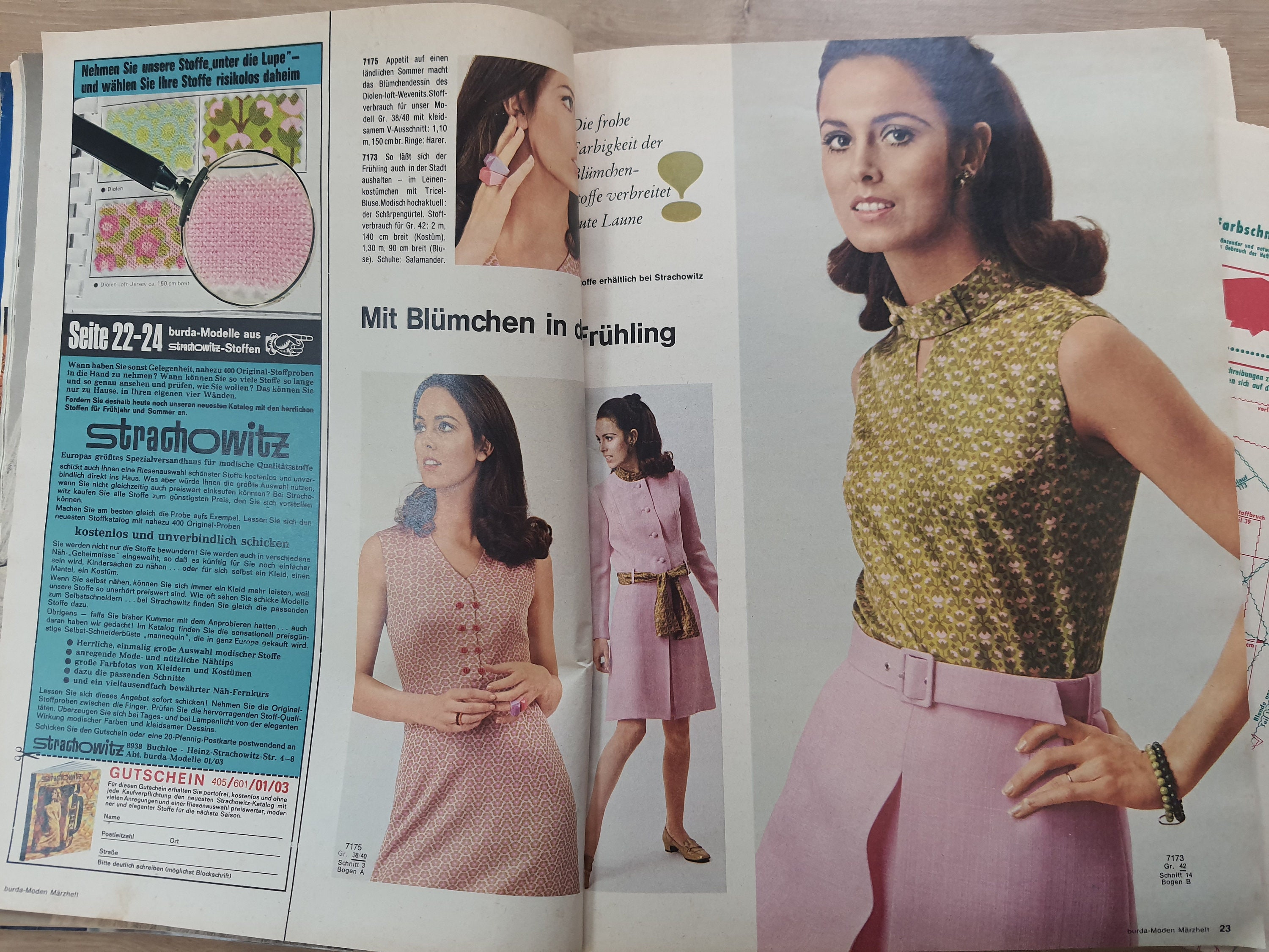 3/1968 Burda Moden Burda 1960s Vintage Sewing Patterns - Etsy
