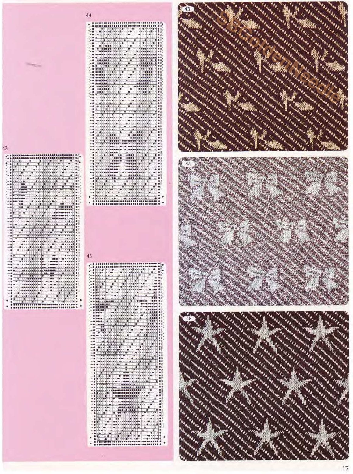 SILVER REED Stitch Pattern Book, Machine Knitting Magazine, Punch Card ...