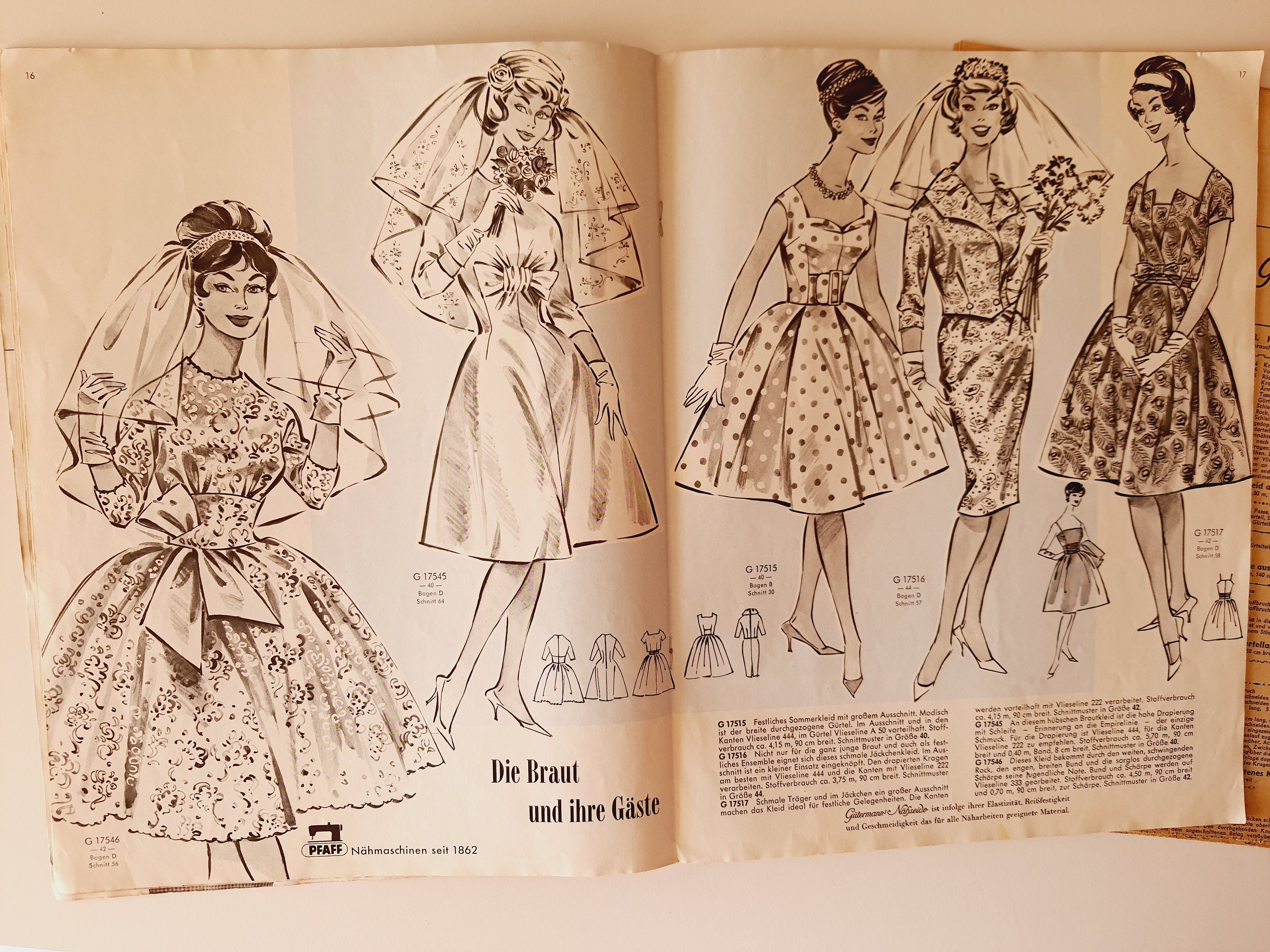 8/1959 Günther Moden vintage Fashion Magazine Vintage Sewing - Etsy